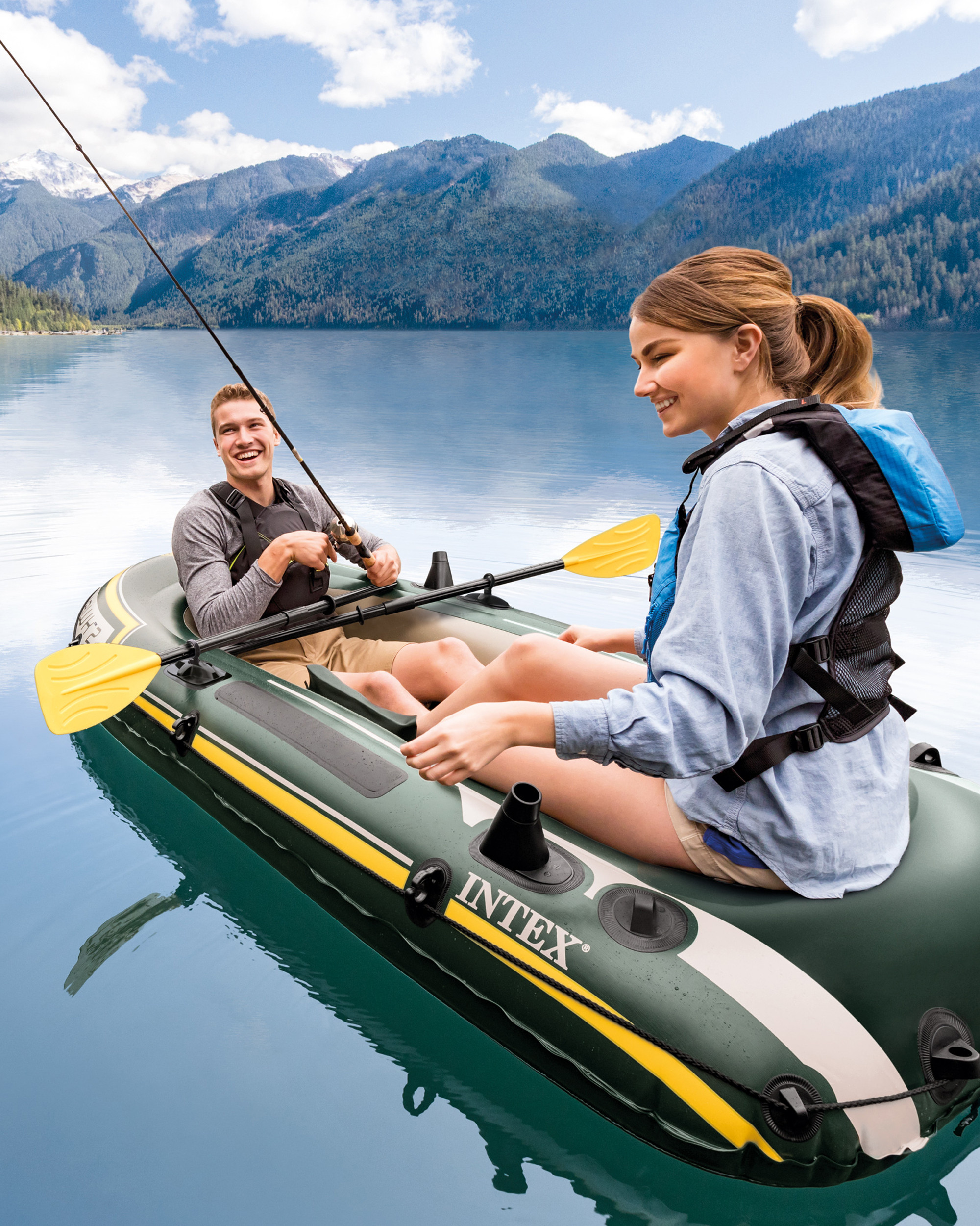 INTEX Seahawk™ 2 Inflatable Boat Set - 2 Person