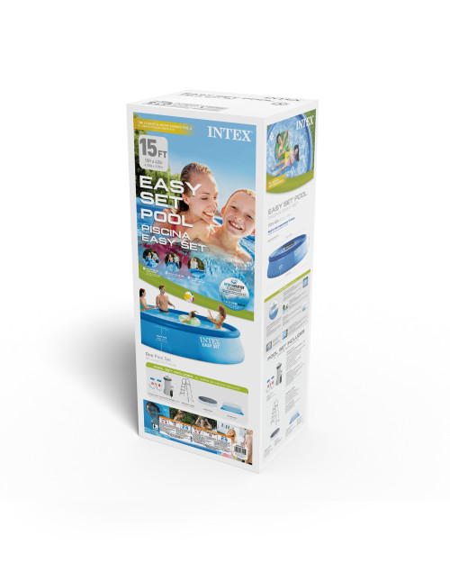 INTEX Easy Set® 15' x 42" Inflatable Pool w/ Filter Pump