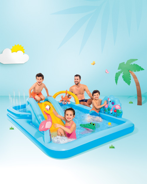 INTEX Dinoland Inflatable Play Center with Slide