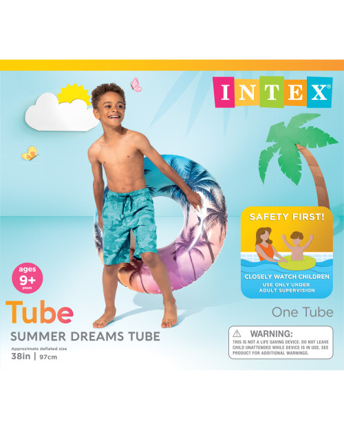 INTEX Lush Tropical Inflatable Pool Swim Tubes