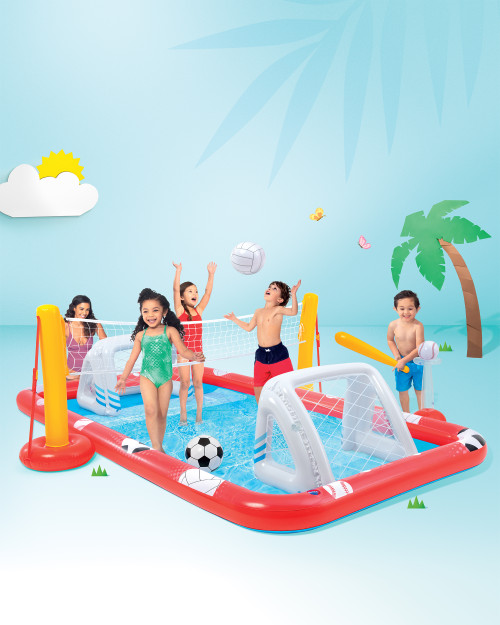 INTEX Action Sports Inflatable Play Center with Slide