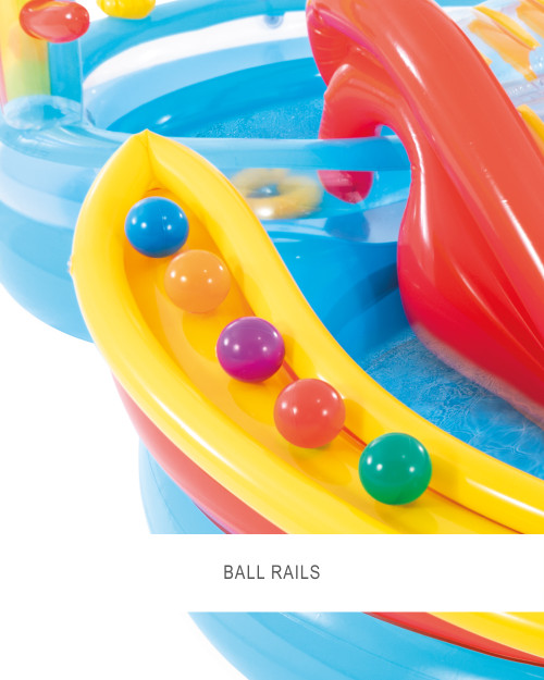 INTEX Rainbow Ring Inflatable Play Center with Slide