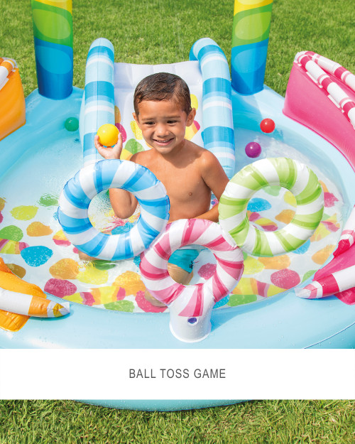 INTEX Candy Fun Inflatable Play Center w/ Slide