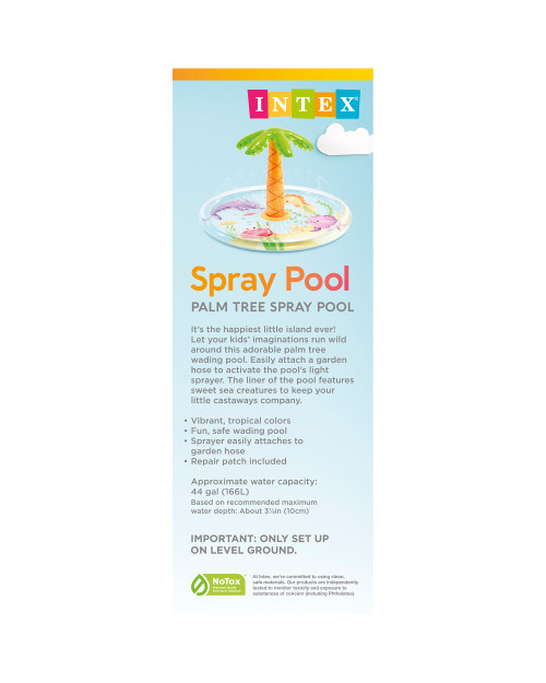 Palm Tree Spray Kiddie Pool