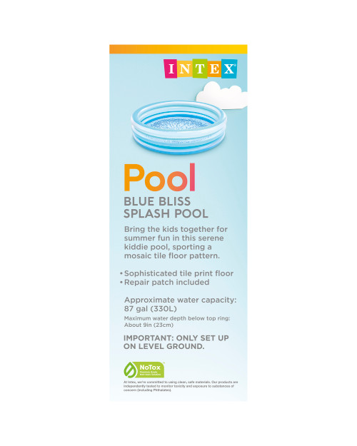 Blue Bliss Splash Kiddie Pool