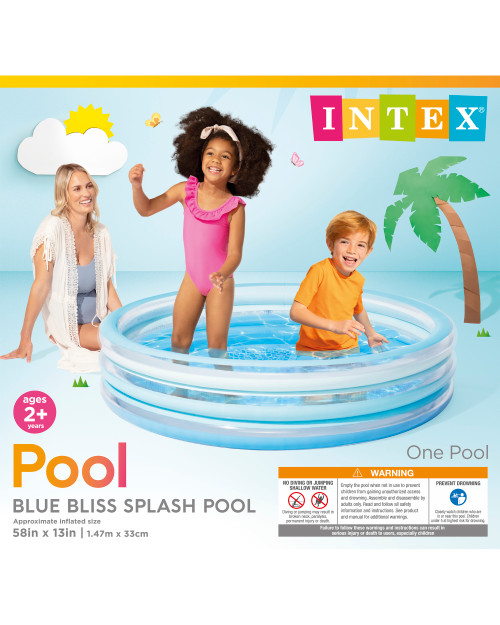 Blue Bliss Splash Kiddie Pool