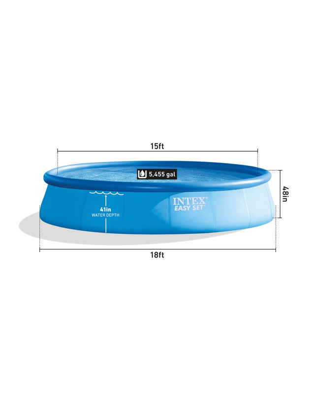 INTEX Easy Set® 18' x 48" Inflatable Pool w/ Filter Pump