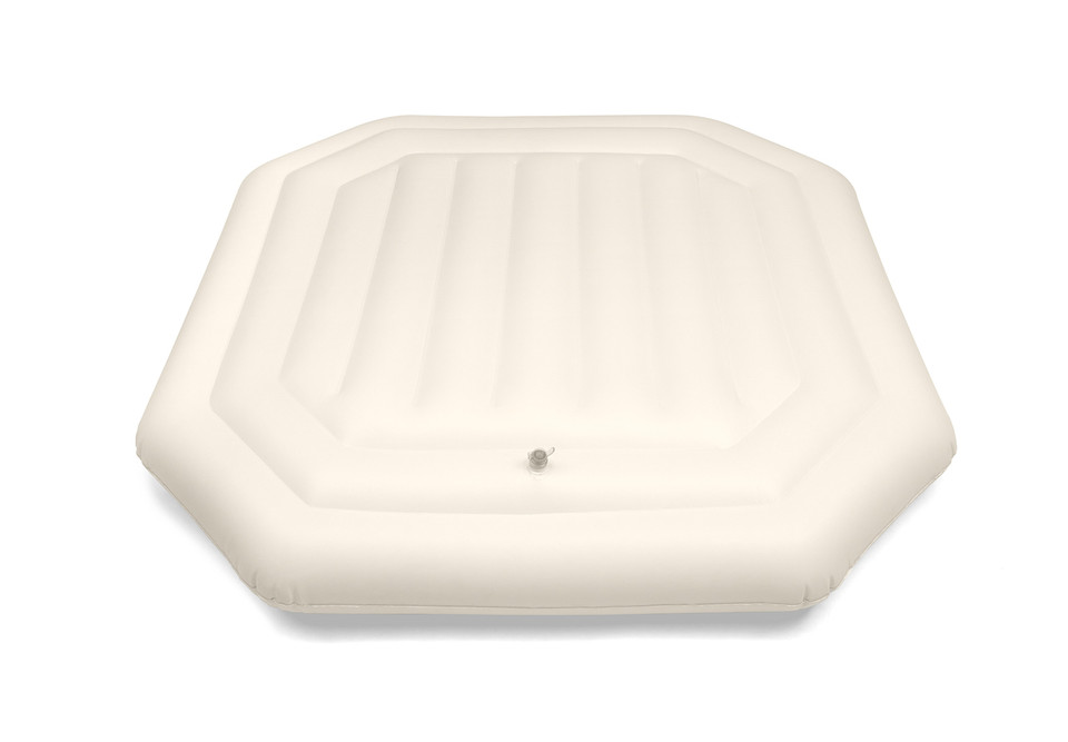 4-Person Onyx Black Octagon Combo Spa Set
