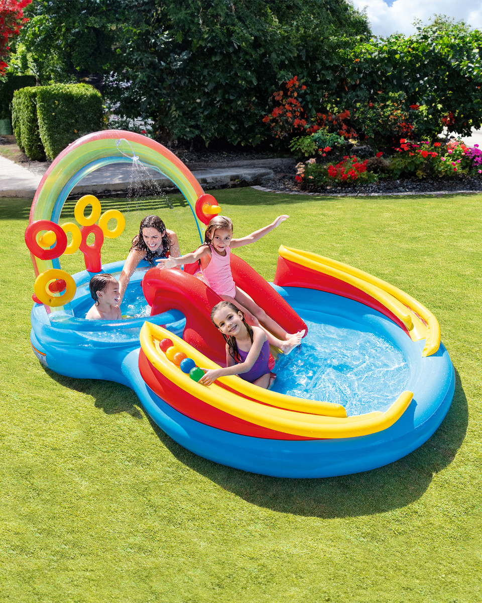 INTEX Fun 'N Fruity Inflatable Play Center with Slide