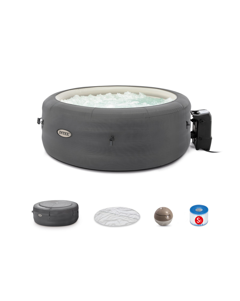 INTEX SimpleSpa Bubble Massage Inflatable Hot Tub -- 4 Person
