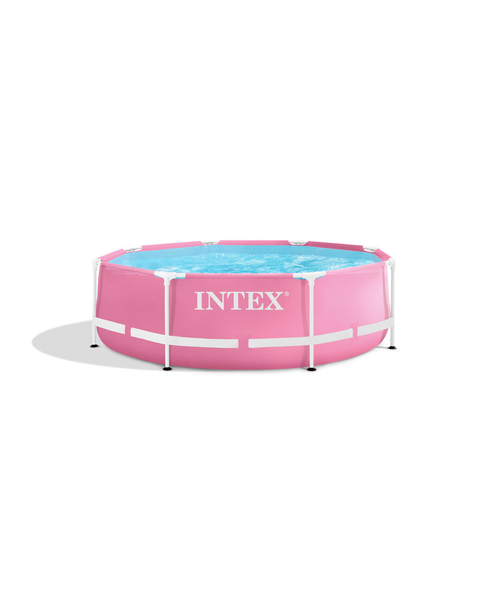 INTEX Pink Metal Frame Above Ground Pool Set - 8' x 30"