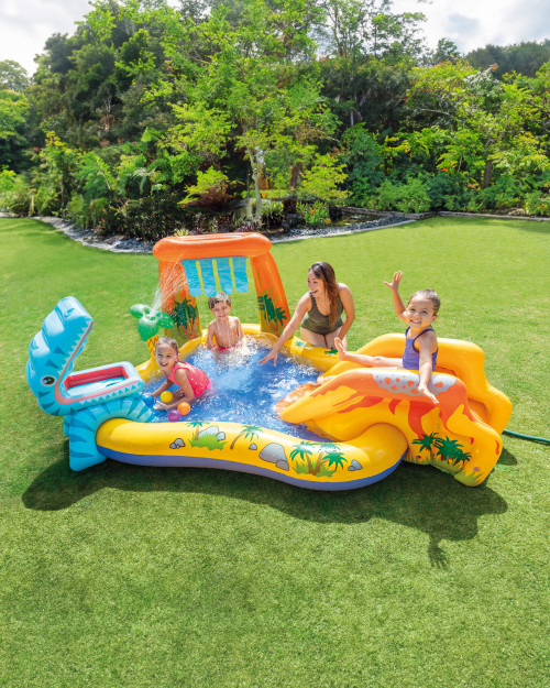 INTEX Dinosaur Inflatable Play Center with Slide
