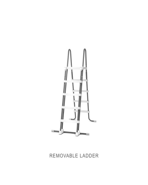 INTEX Deluxe Pool Ladder with Removable Steps for 52in Depth Above ...