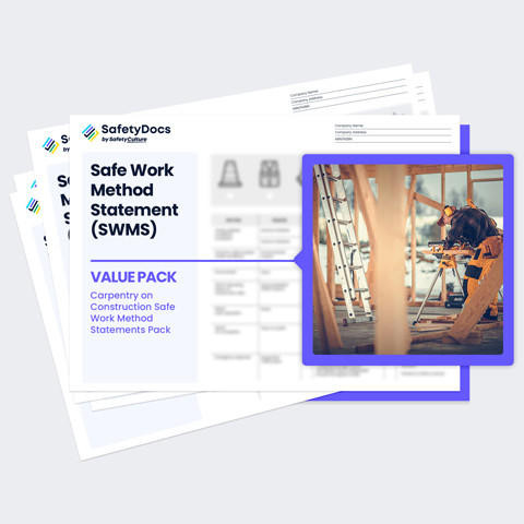 Carpentry on Construction SWMS Pack | SafetyDocs Templates