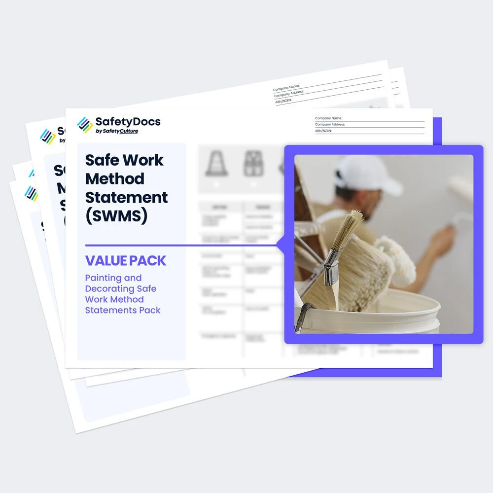 Painting and Decorating SWMS Pack | SafetyDocs PDF & Word Templates