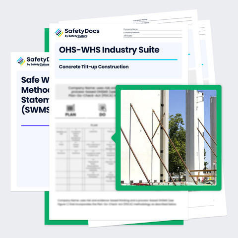Concrete Tilt-up Construction OHS-WHS Industry Suite | SafetyDocs Templates
