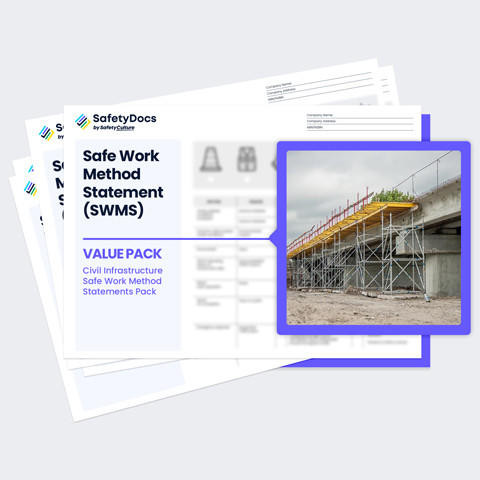 Civil Infrastructure SWMS Pack | SafetyDocs PDF & Word Templates