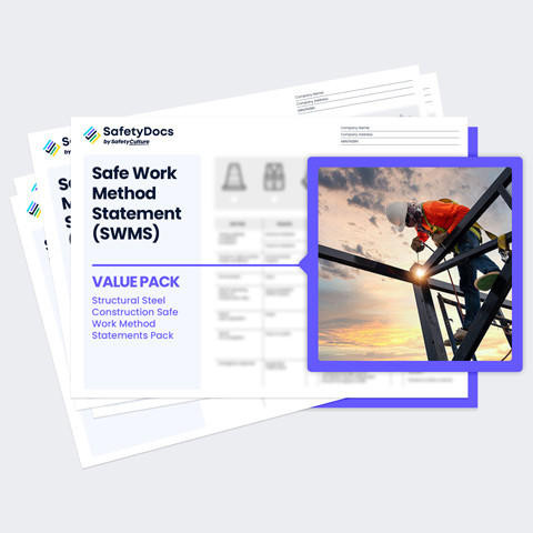 Structural Steel Construction SWMS Pack | SafetyDocs PDF & Word Templates