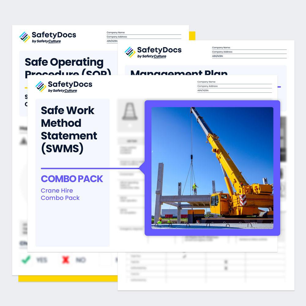 Crane Hire Combo Pack | SafetyDocs PDF & Word Templates