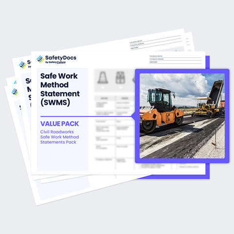 Civil Roadworks SWMS Pack | SafetyDocs PDF & Word Templates