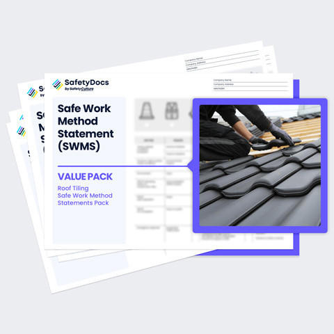 Roof Tiling SWMS Pack | SafetyDocs PDF & Word Templates