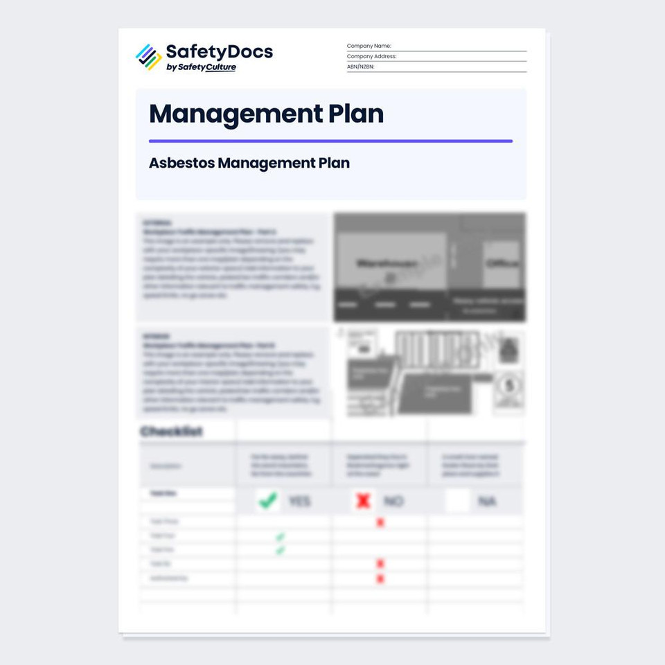 Asbestos Management Plan | SafetyDocs PDF & Word Templates