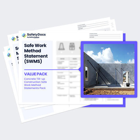 Concrete Tilt-up Construction SWMS Pack | SafetyDocs PDF & Word Templates