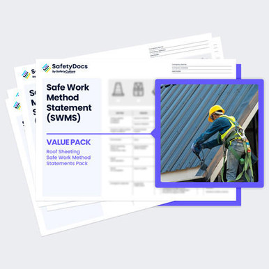 Roof Sheeting SWMS Pack | SafetyDocs PDF & Word Templates