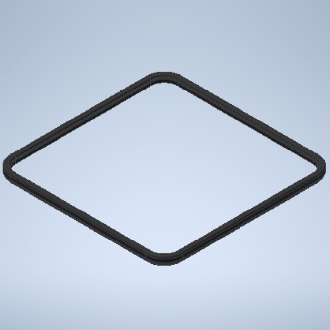 Monitor Cabinet Edge Seal (Rubber)