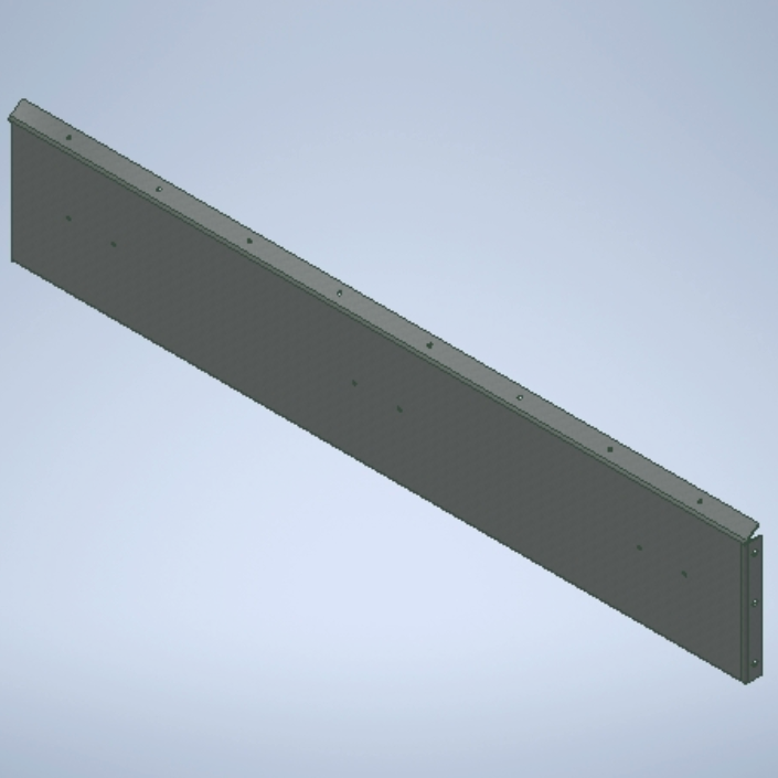Grain Trough-Latch Bracket Holes Side