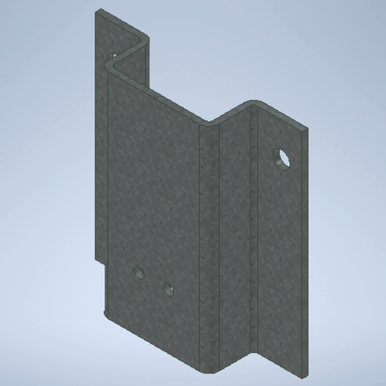 Latch Mounting-Trough Door Bracket