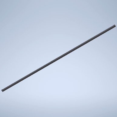 3/4-6 x 51in Acme Threaded - Zinc Rod