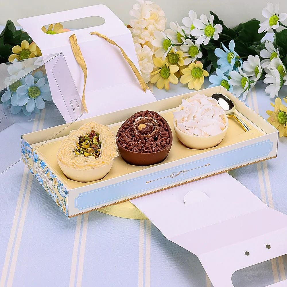 Easter Egg Box | 3X100g | With Acetate Lid and Handle ( AMANHECER- Code ...