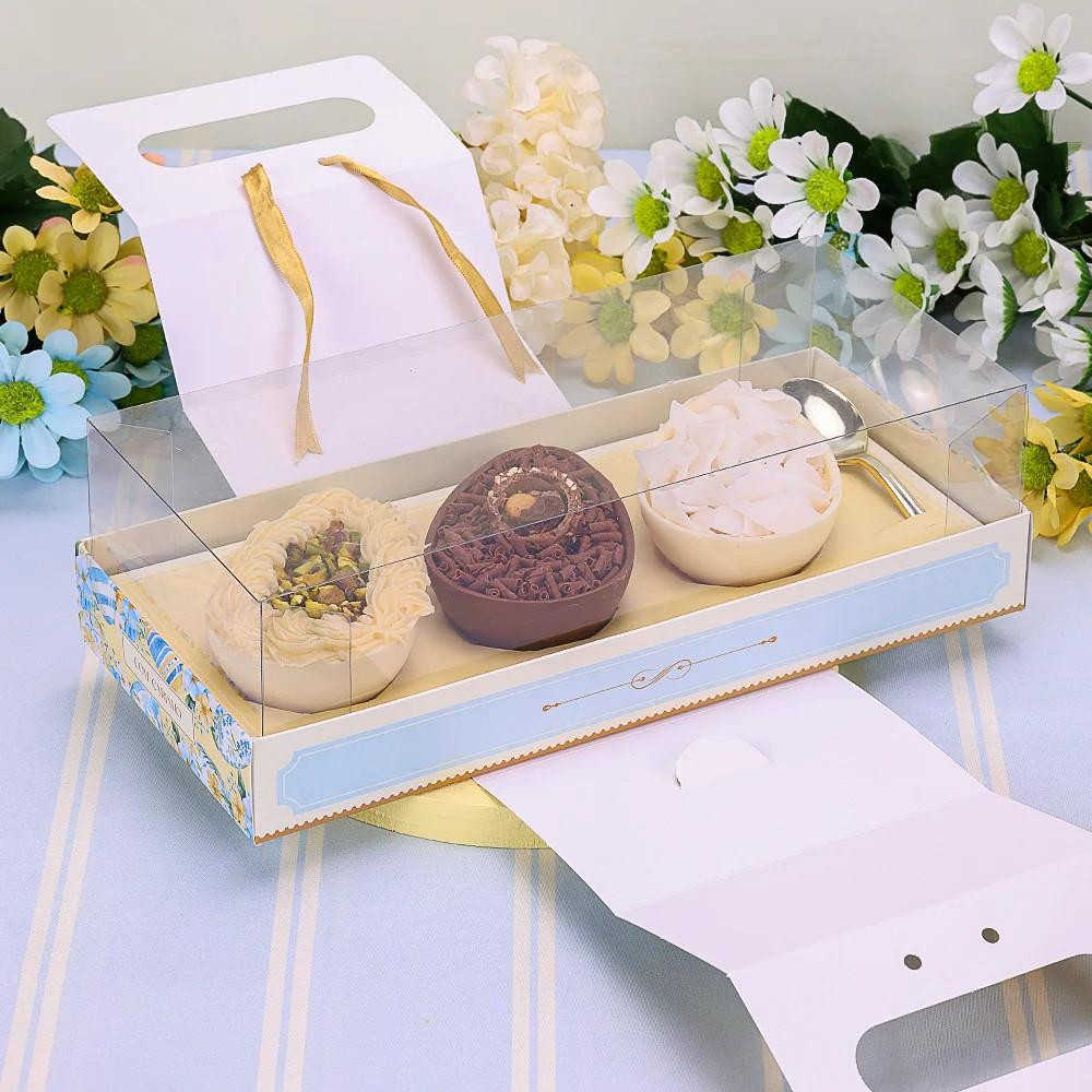 Easter Egg Box | 3X100g | With Acetate Lid and Handle ( AMANHECER- Code ...