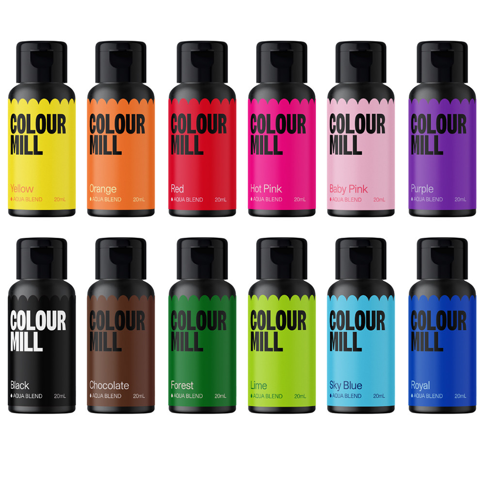 Colour Mill Aqua Blend Kickstarter Set, 20 Milliliter - 12 Pack