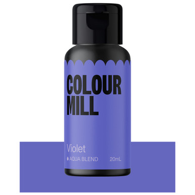 Colour Mill Aqua Blend Water-Based Food Coloring 20 Milliliters, Violet