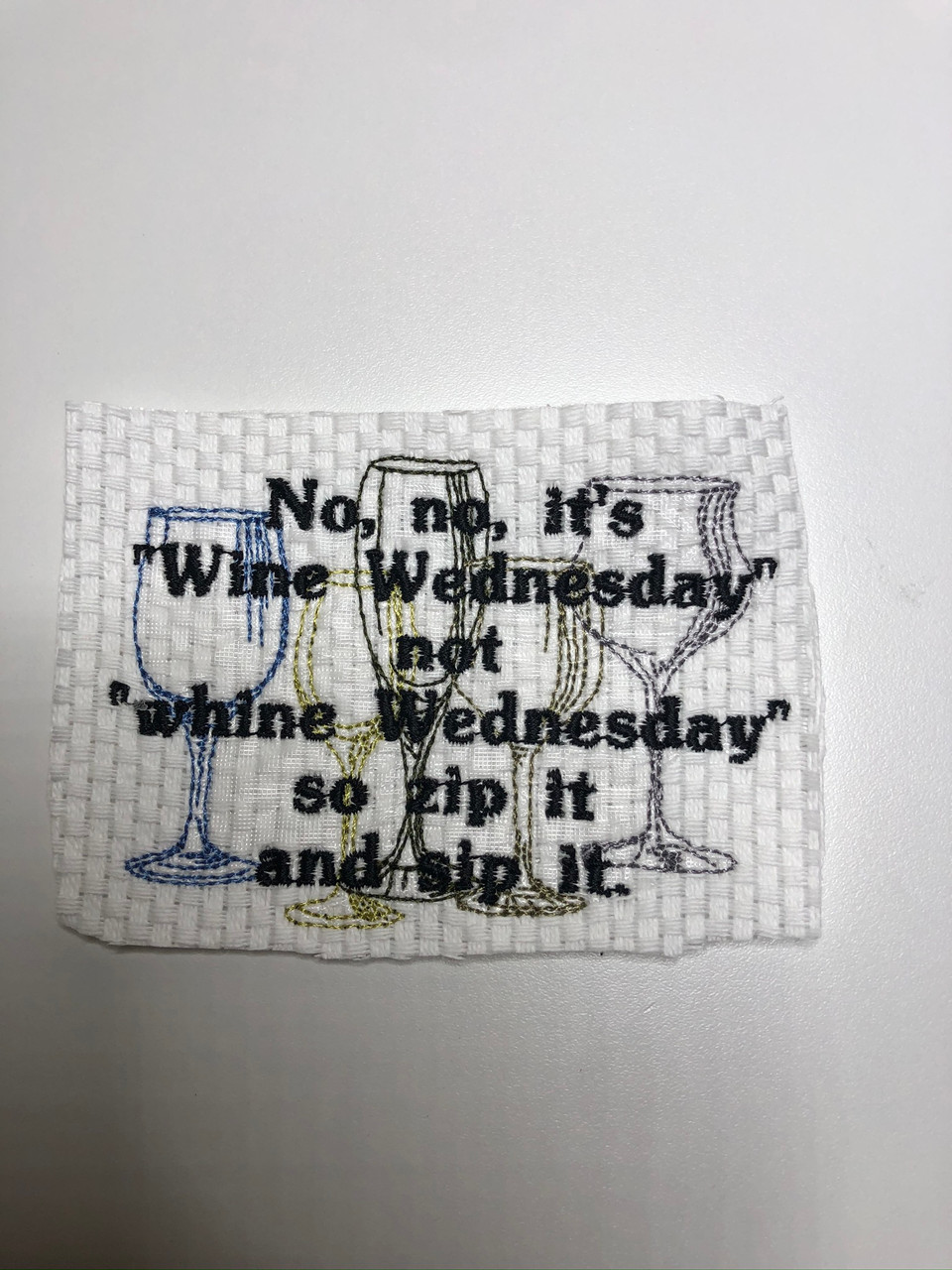Wednesday Wine Embroidery Design ***DIGITAL DOWNLOAD*** - DD2BD