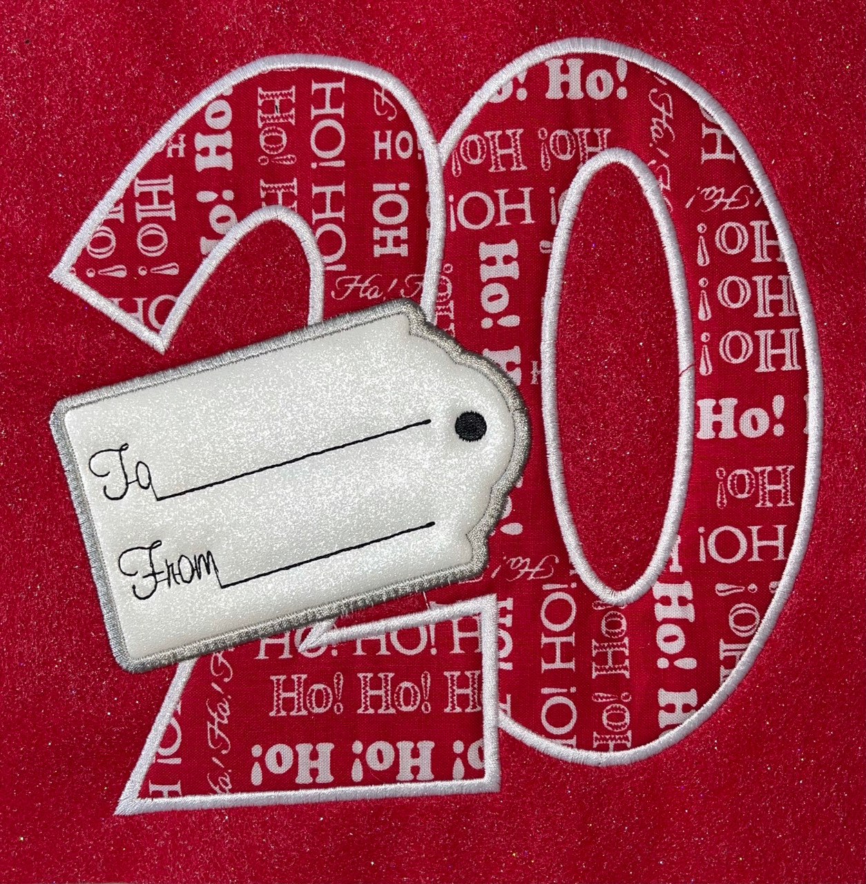20th Day of Christmas Applique/ Embroidery Design ***DIGITAL DOWNLOAD ...