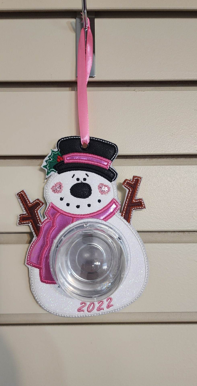 Snowman Dome Holder Applique/ Embroidery Design ***DIGITAL DOWNLOAD ...