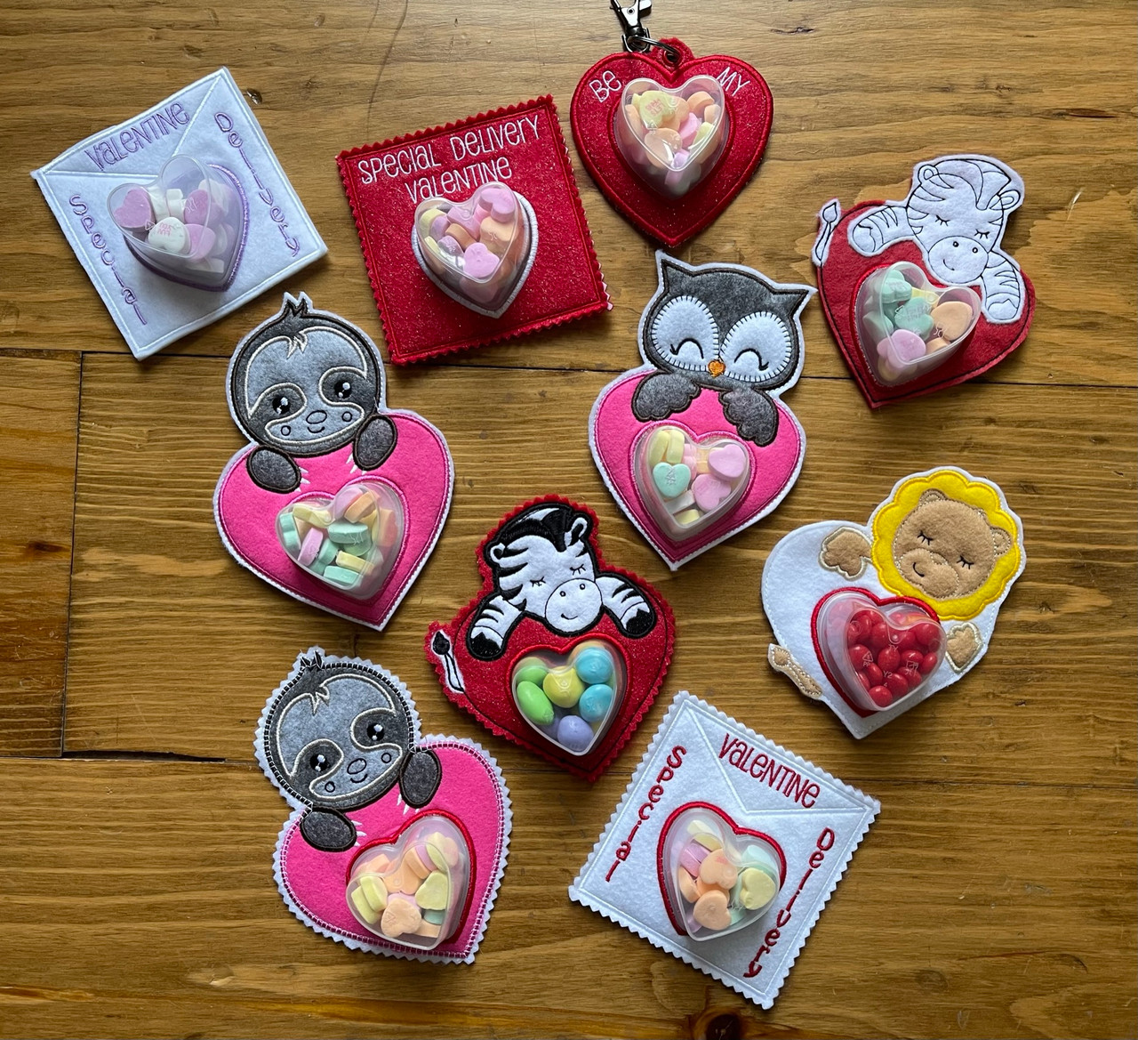 Lion Candy Heart Cup Holder Applique/ Embroidery Design ***DIGITAL ...