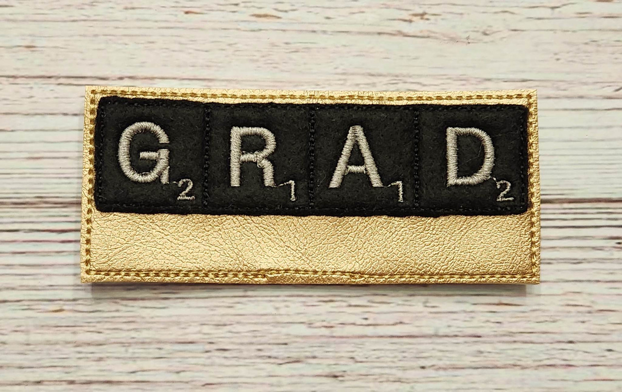 GRAD Letters Applique / Embroidery Design ***DIGITAL DOWNLOAD ...