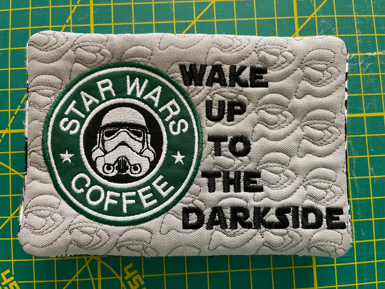 The Dark Side Mug Rug ITH / Applique / Embroidery Design ***DIGITAL ...