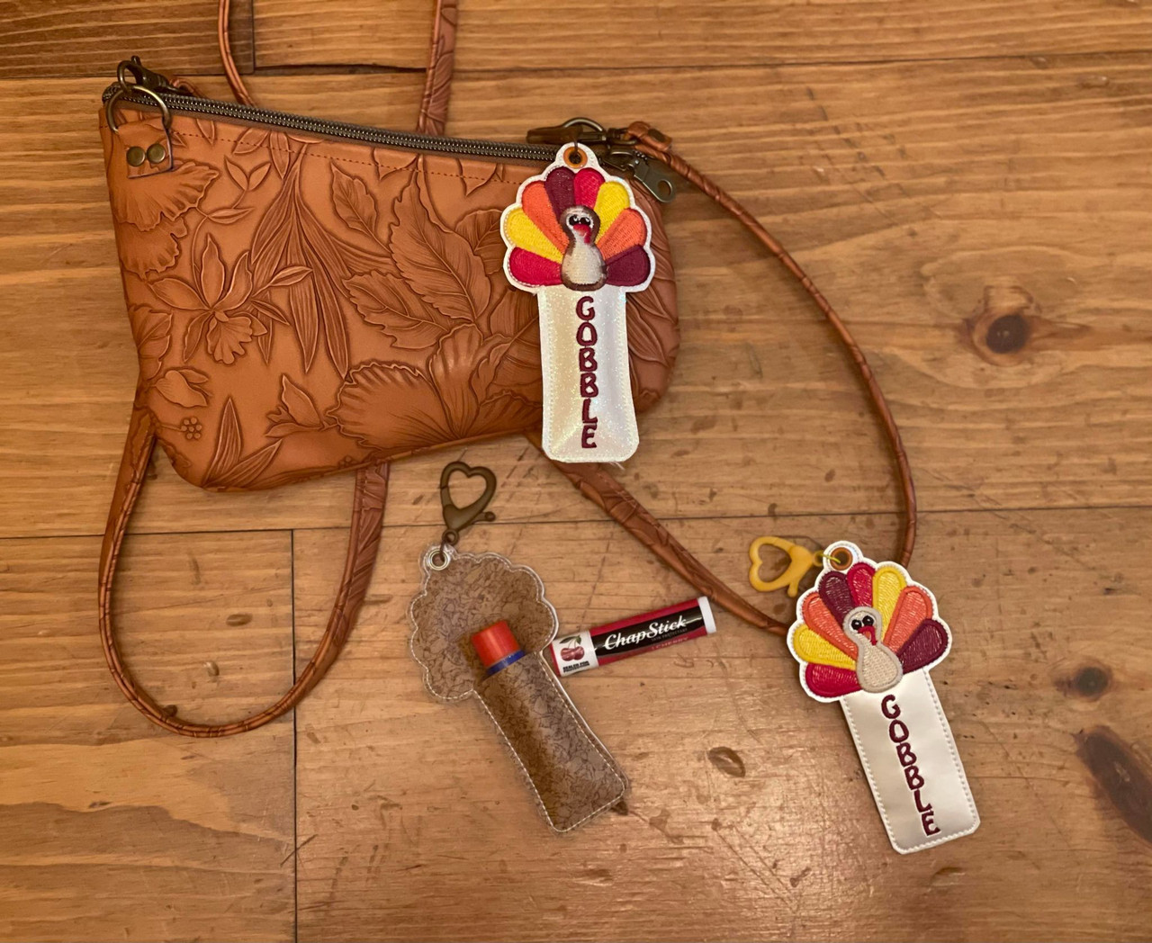 Turkey Lip Balm Holder Applique/ Embroidery Design ***DIGITAL DOWNLOAD ...