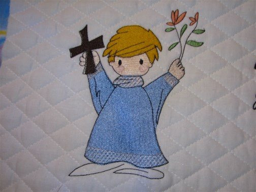 Boy with Cross Embroidery Design ***DIGITAL DOWNLOAD*** - DD2BD