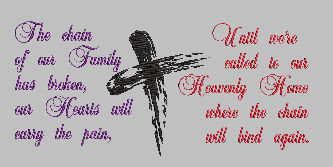Family Chain Embroidery Design ***DIGITAL DOWNLOAD*** - DD2BD