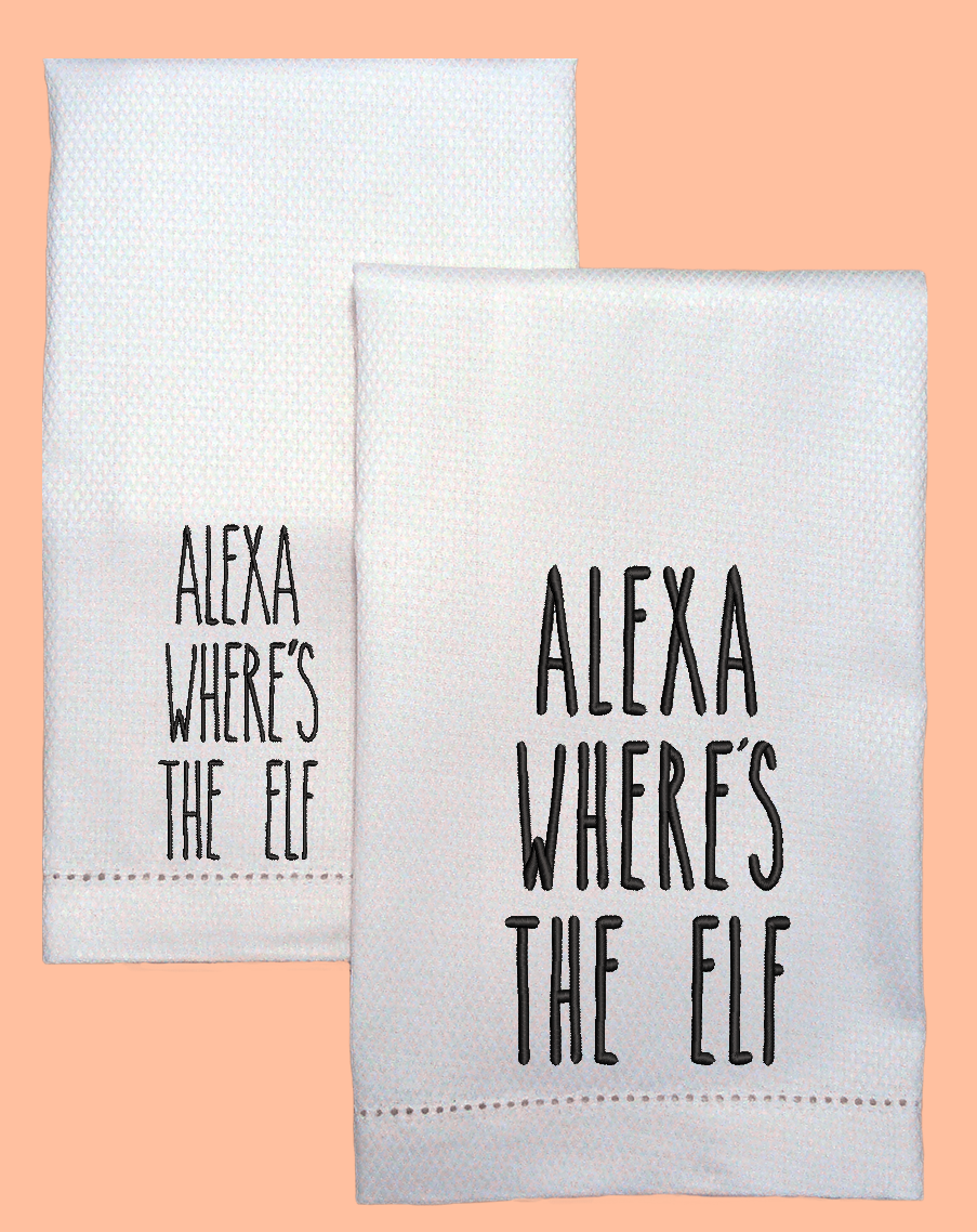 Alexa Where's the Elf Embroidery Design ***DIGITAL DOWNLOAD*** - DD2BD