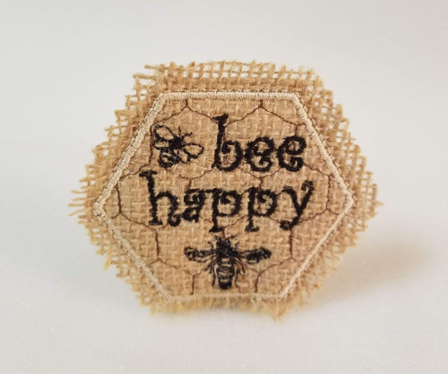 Bee Happy Honeycomb Sign Applique / Embroidery Design ***DIGITAL ...