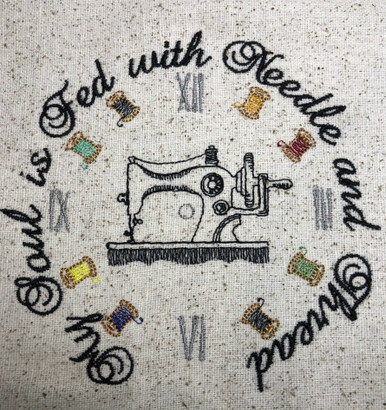 Sew Clock Embroidery Design ***DIGITAL DOWNLOAD*** - DD2BD
