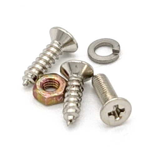 Pickguard Bracket Screw Pack - Nickel - Canada