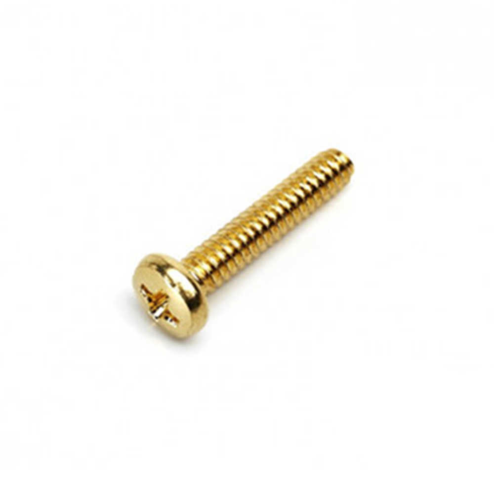 Pickup Mounting Screws - #6-32 x 3/4", Phillips, Pan, Gold - Canada